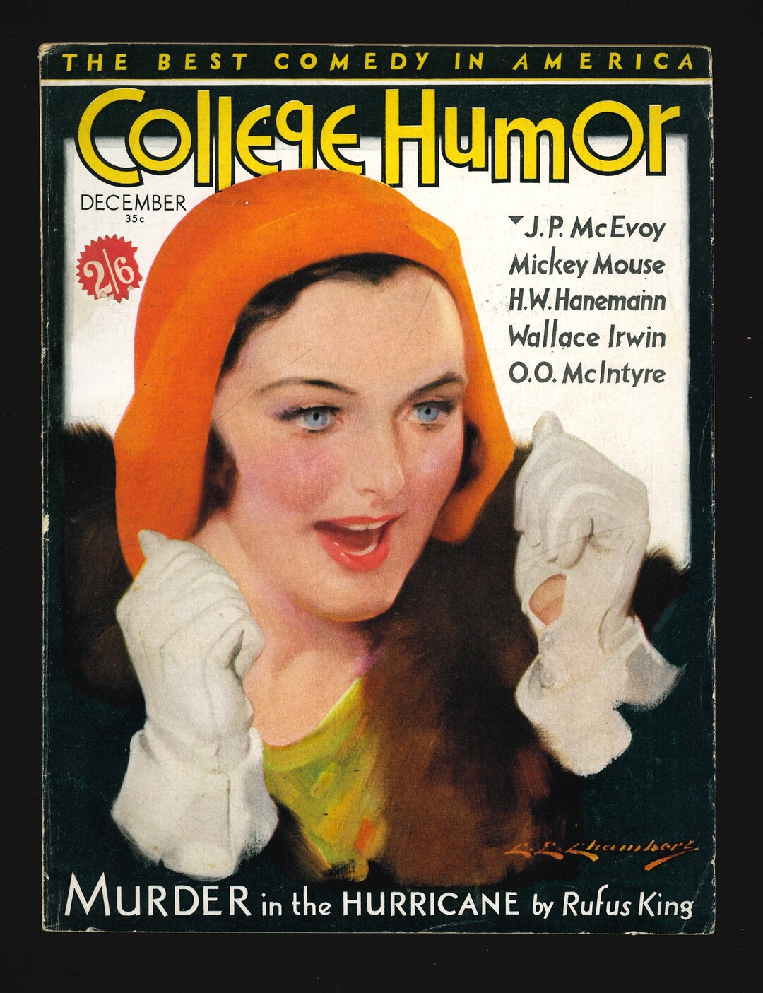 College Humor Dec 1931 Vintage Magazine Rufus King,wallace Irwin, H.W ...