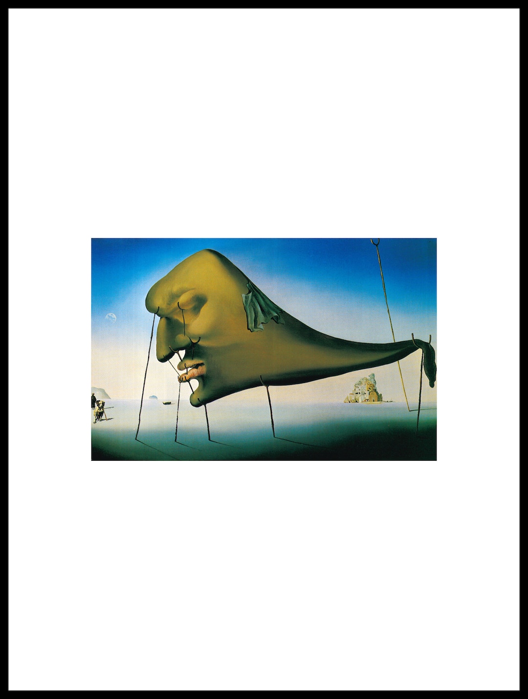 Le Sommeil 1937 by Salvador Dali Original Tear Sheet Window Mounted ...
