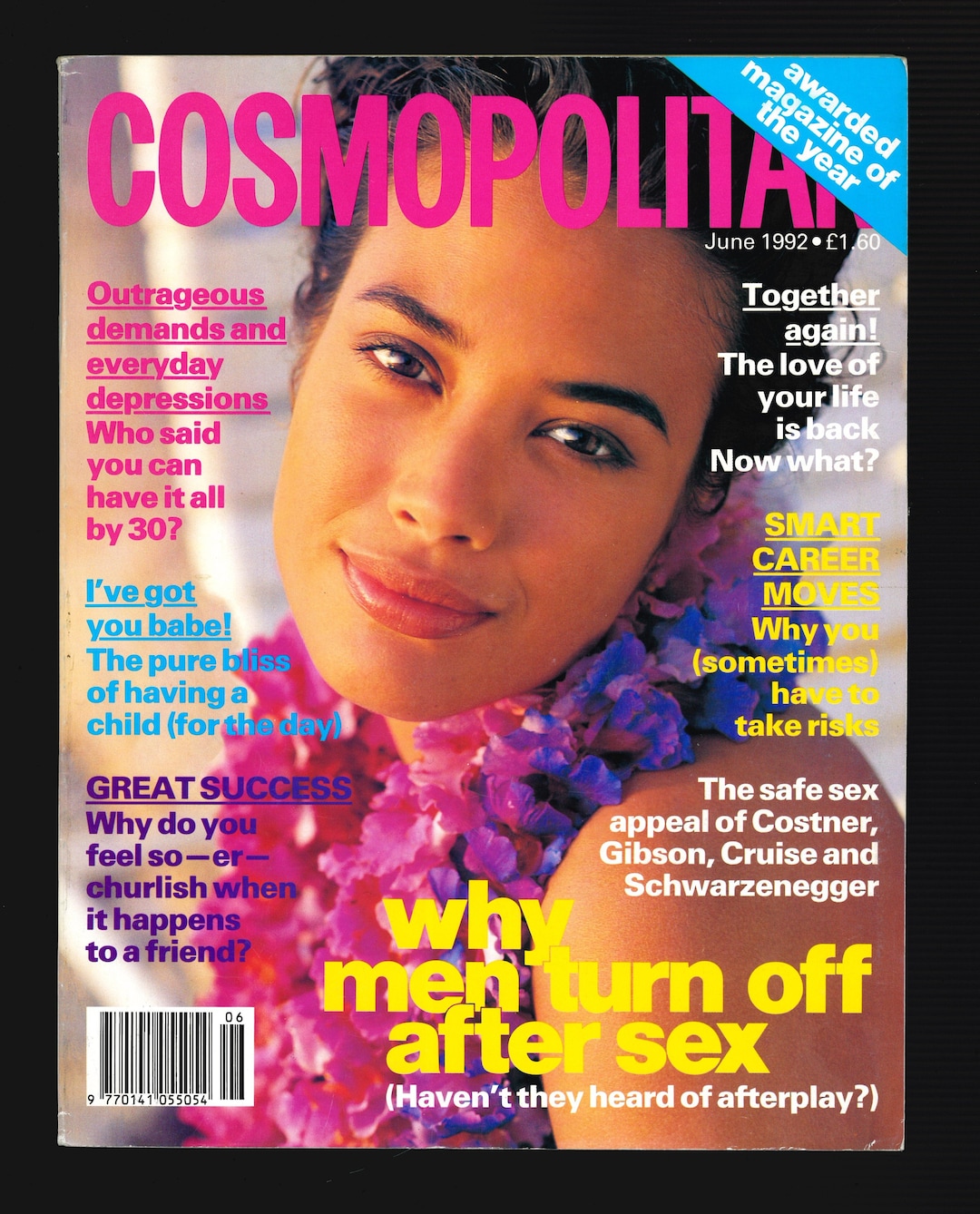 Cosmopolitan Magazine UK June 1992 - Etsy