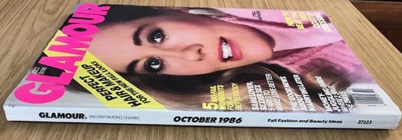Glamour US Oct 1986 American Original Vintage Fashion Rare - Etsy UK