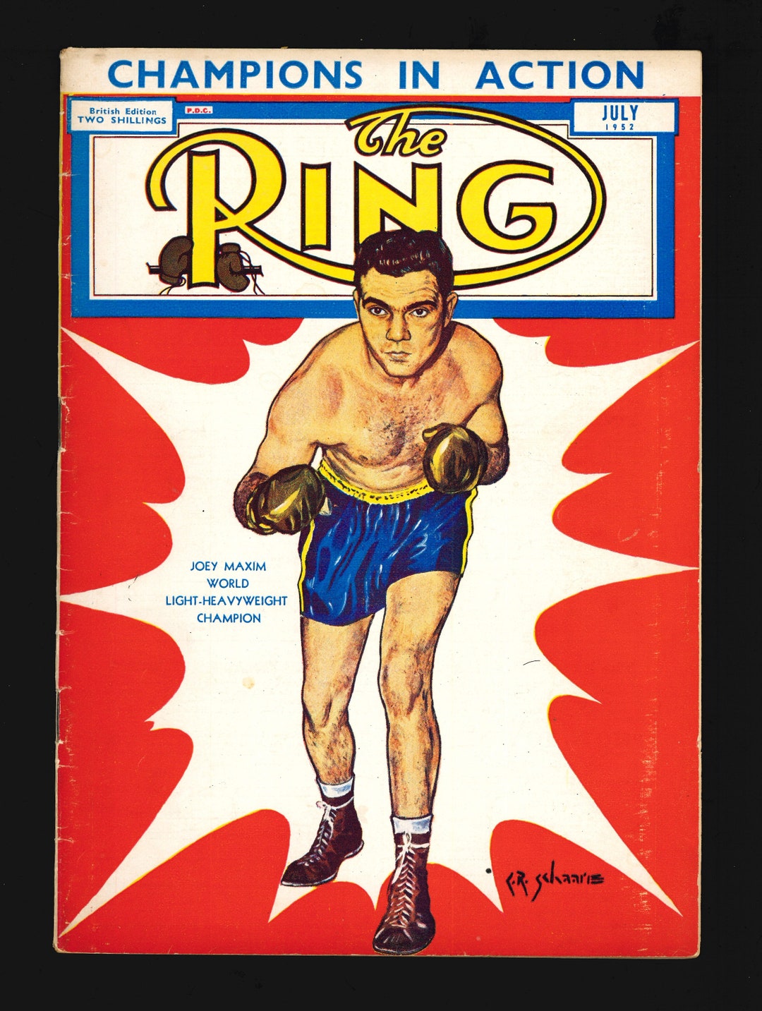 The Ring 1952- 1953 Boxing Wrestling Fighting Original Vintage Rare Magazine - Etsy