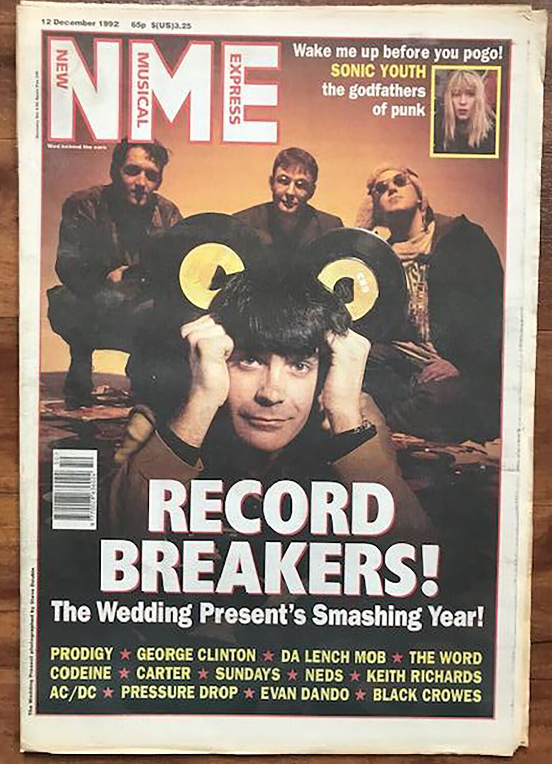 NME UK Dec 12 1992 Vintage Original Music Reading Newspaper Magazine ...
