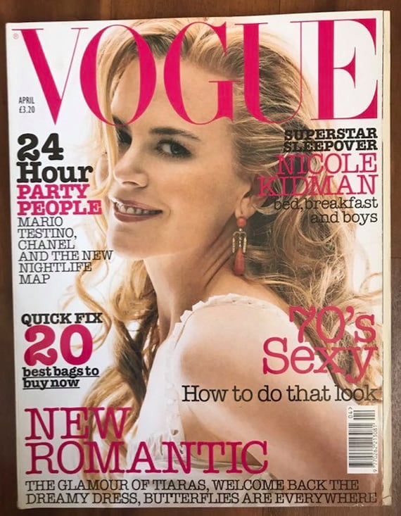 Vogue UK April 2002 British Original London Fashion Magazine - Etsy