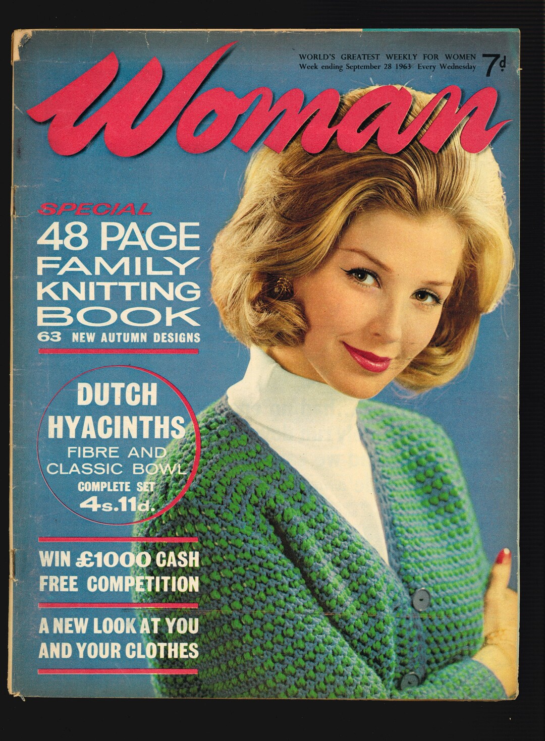 Woman Sept 28 1963 Vintage Magazine Fashion Beauty Cooking - Etsy