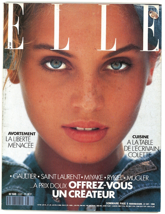 Elle French no 2337 Oct 22 1990 Paris Foreign Original | Etsy