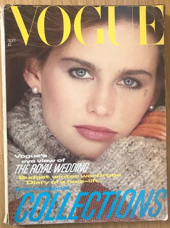 Vogue UK September 1981 British Original Vintage Fashion | Etsy