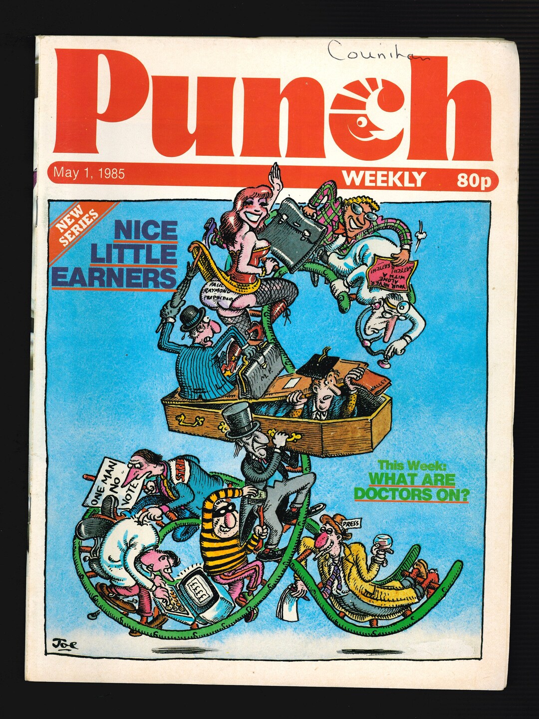 Punch May 1985 Bundle of 5 Copies Vintage Original Satire Magazine - Etsy
