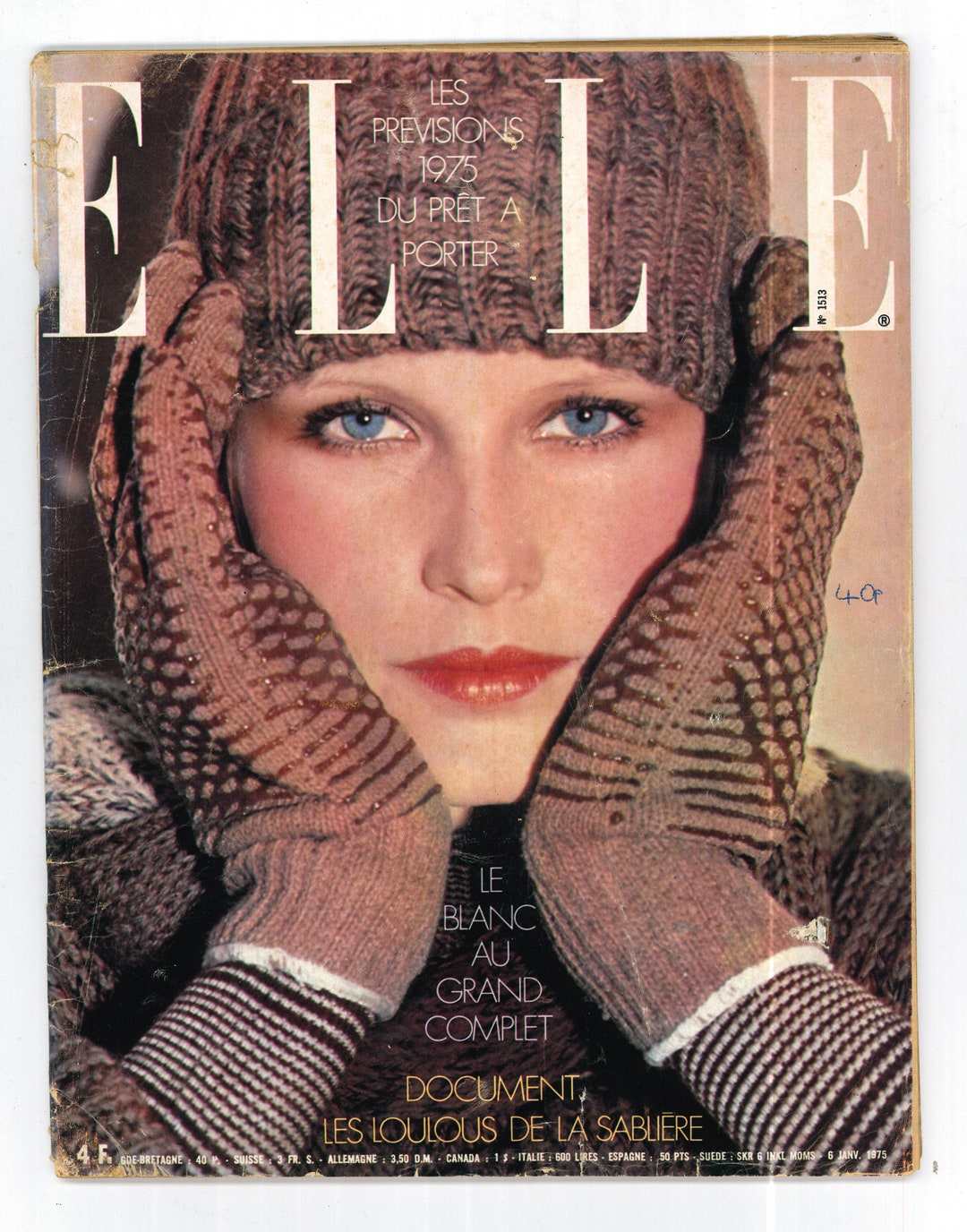 Elle Jan 6 1975 French Edition Vintage Magazine - Etsy