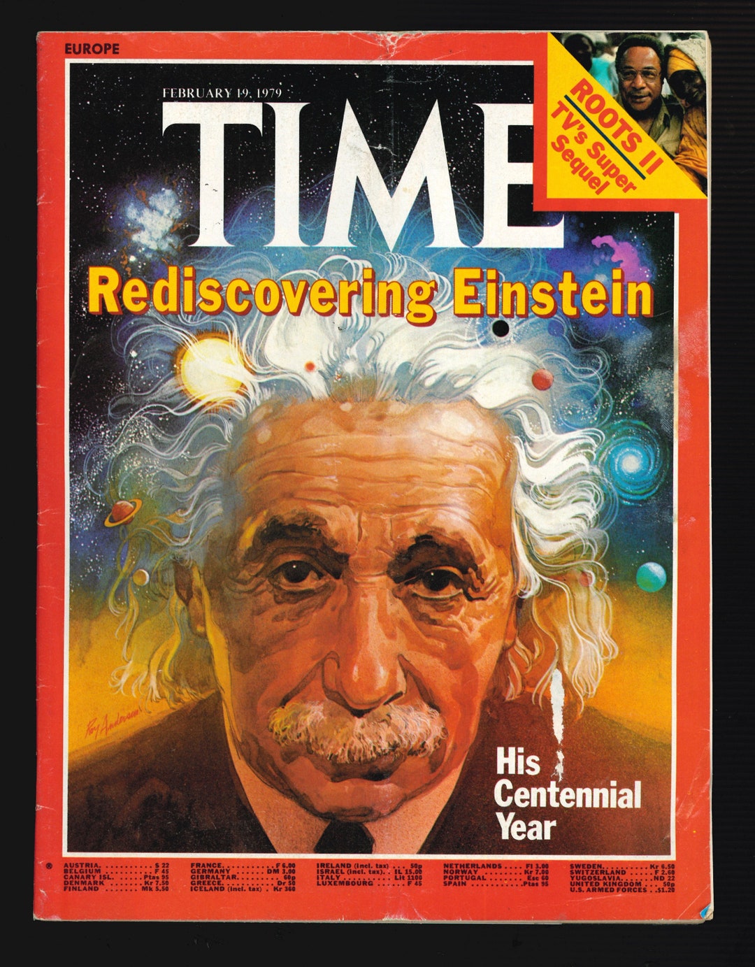 TIME EUROPE FEB 19 1979 Vintage Magazine Einstein His Centennial Year ...