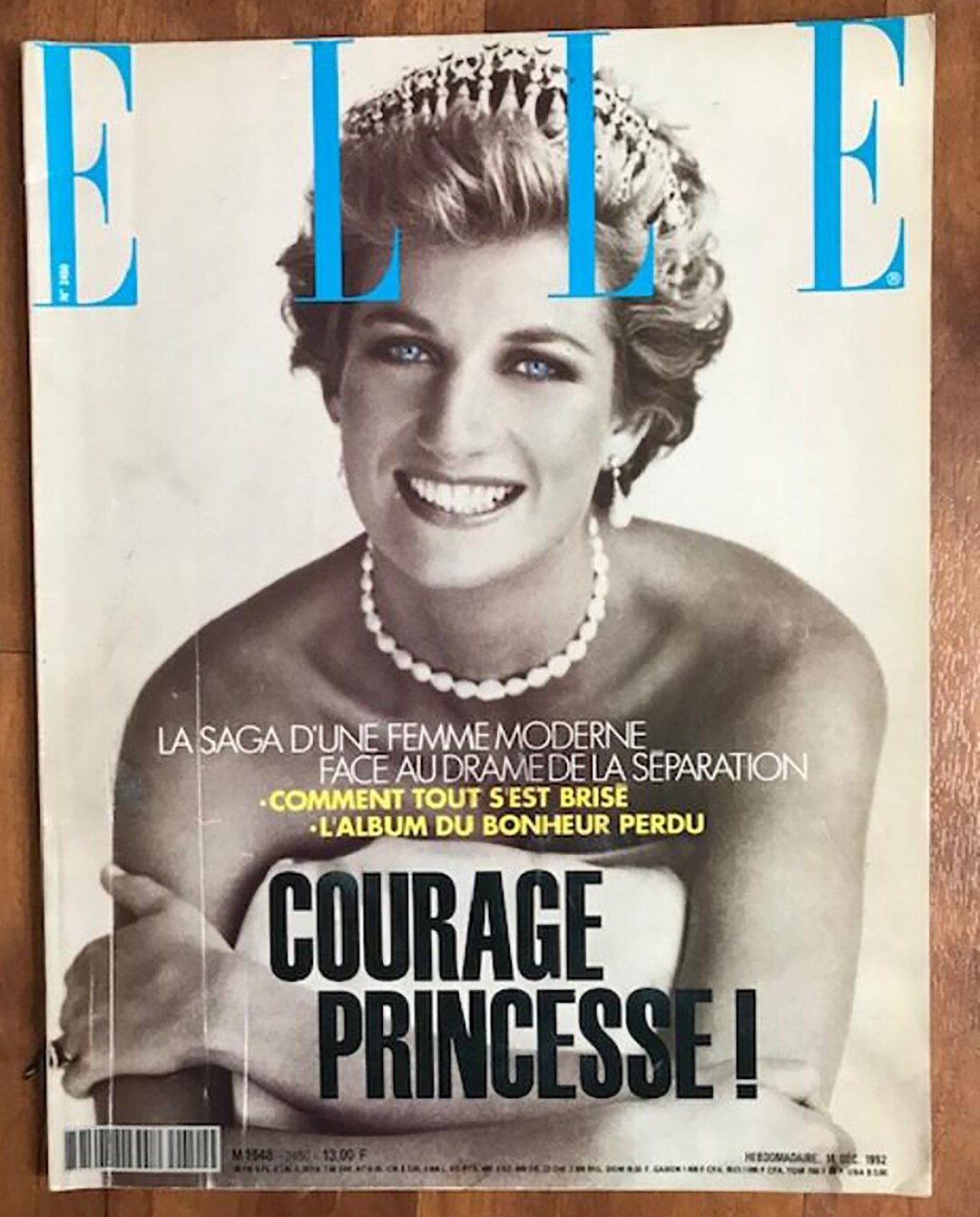 Elle French No 2450 Dec 14 1992 Original Vintage Fashion Magazine ...
