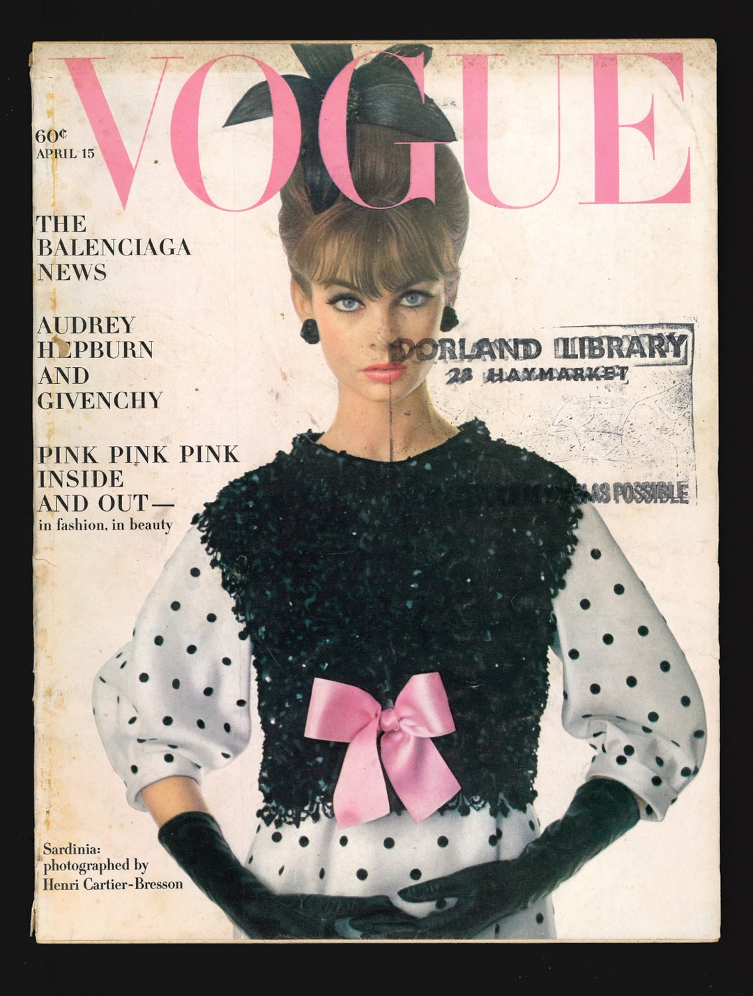 Vogue US April 1963 Original Vintage Fashion Magazine - Etsy