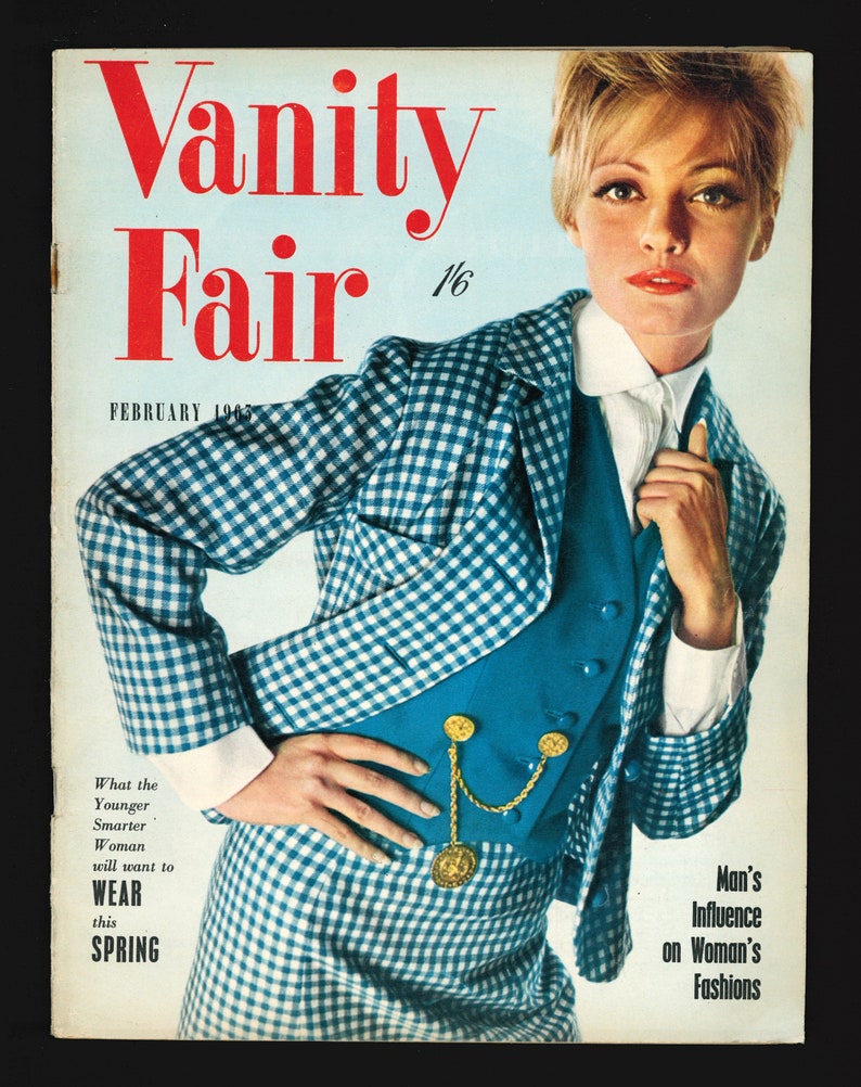 Vanity Fair Feb 1963 Rare Retro Vintage Original Fashion Magazine - Etsy