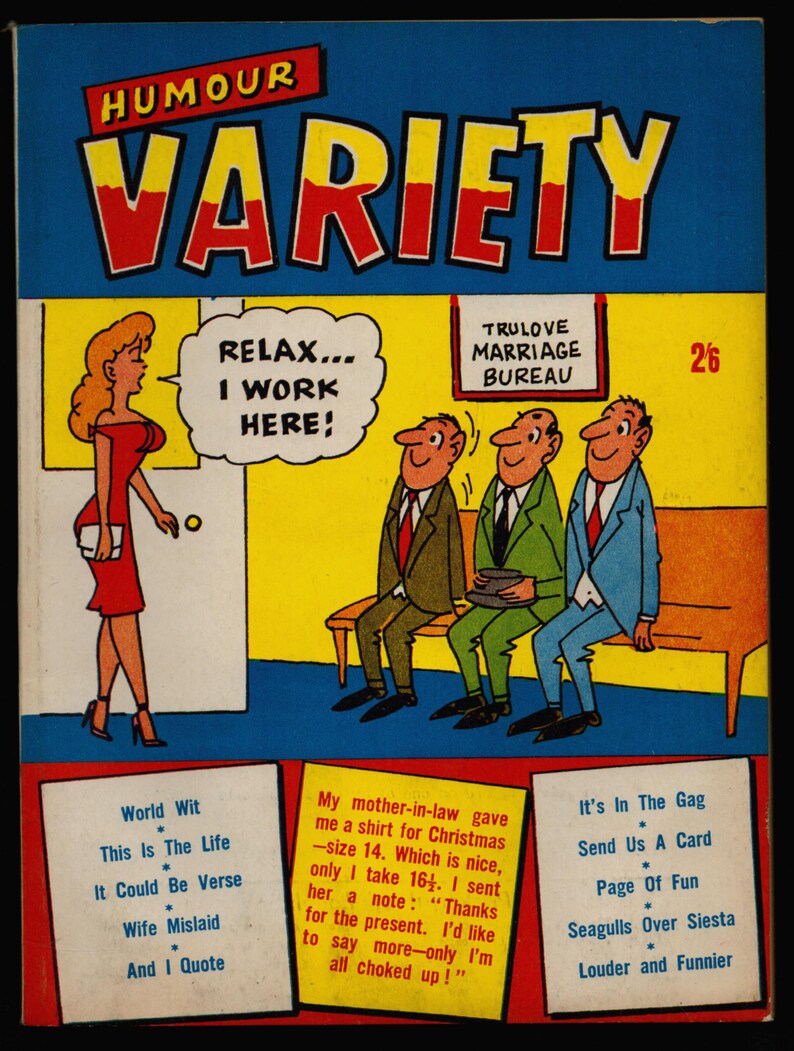 Humour Variety Vintage Magazine Bundle of X 2 Copies - Etsy