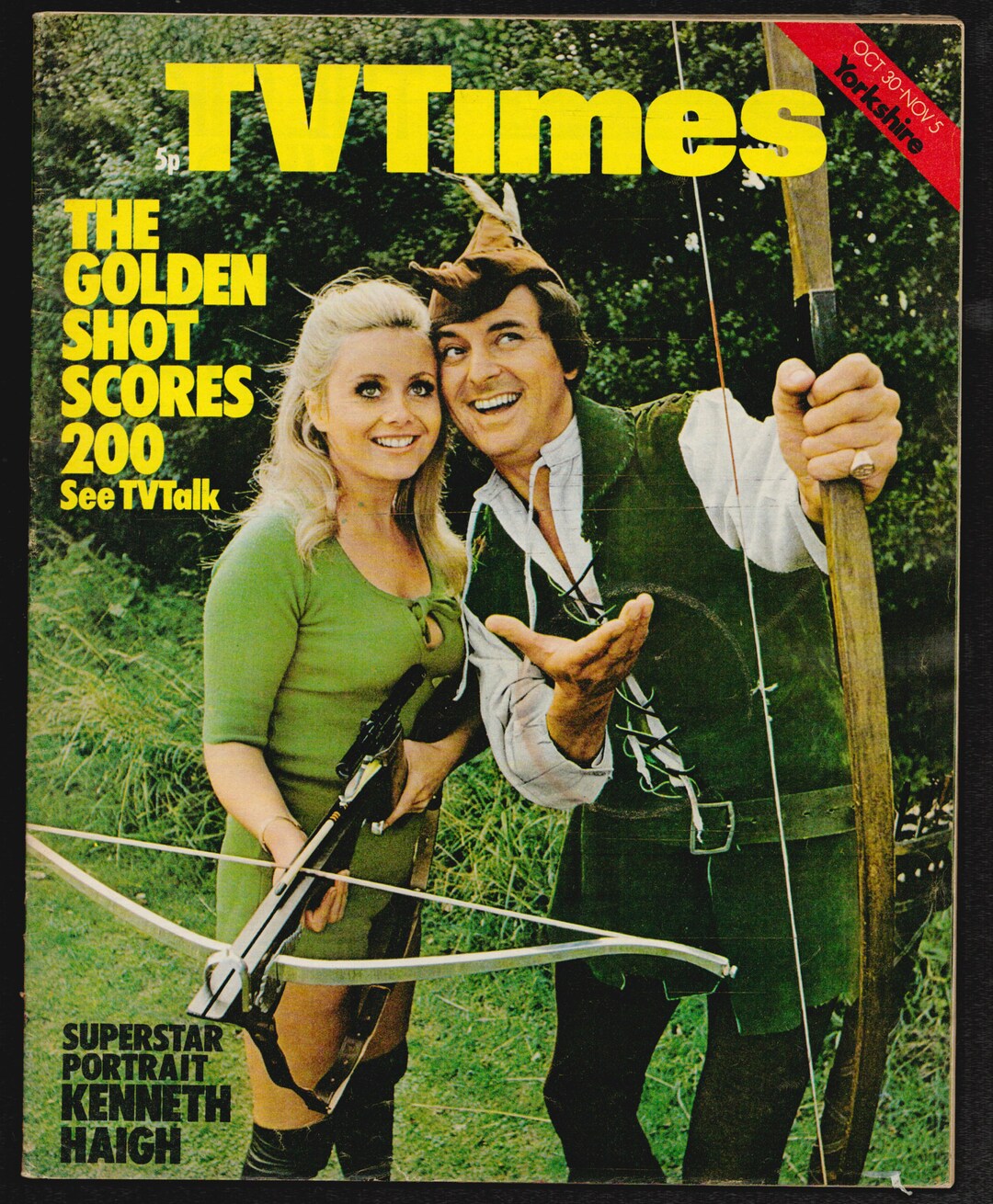 TV Times Oct 30 -nov 5 1971 Yorkshire Original Vintage Magazine the ...