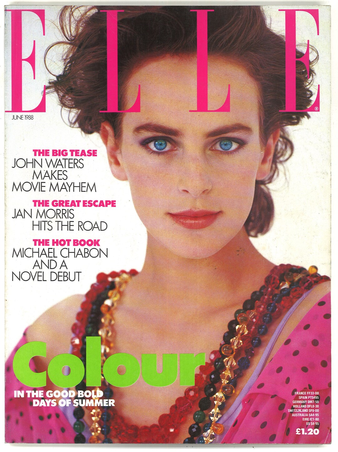 Elle UK June 1988 British Original Vintage Fashion Magazine Gift ...