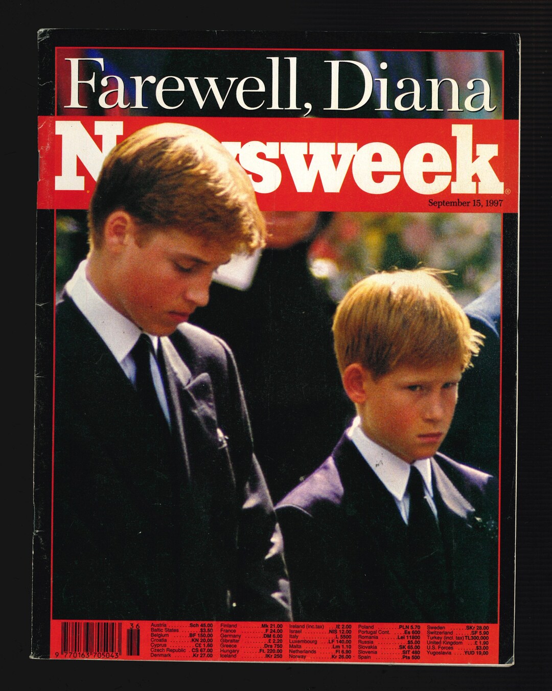 Newsweek Magazine September 15 1997 Farewell Princess Diana Prince ...