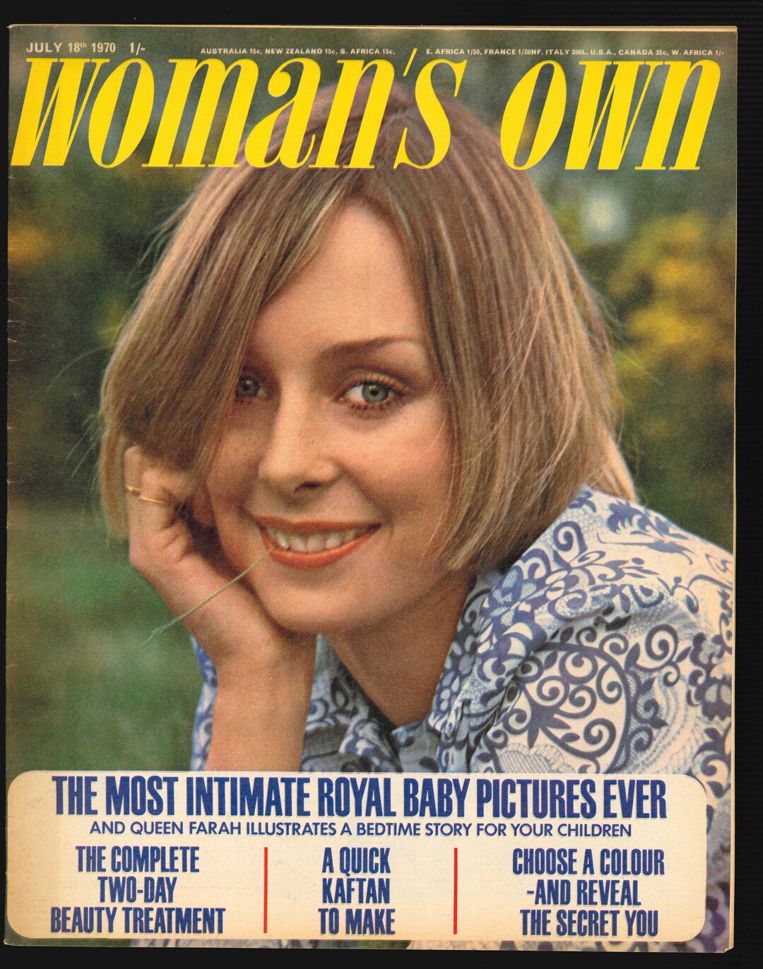 Woman's Own July 18 1970 Original British Vintage Weekly Women Magazine ...