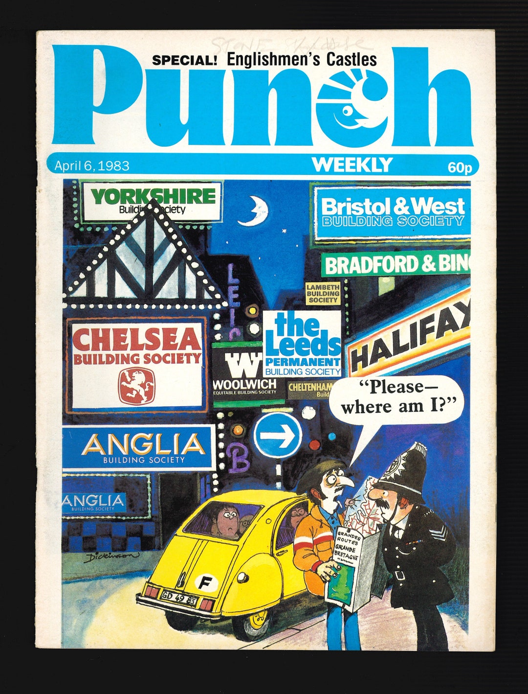 Punch April 1983 Bundle of 4 Copies Vintage Original Satire Magazine ...