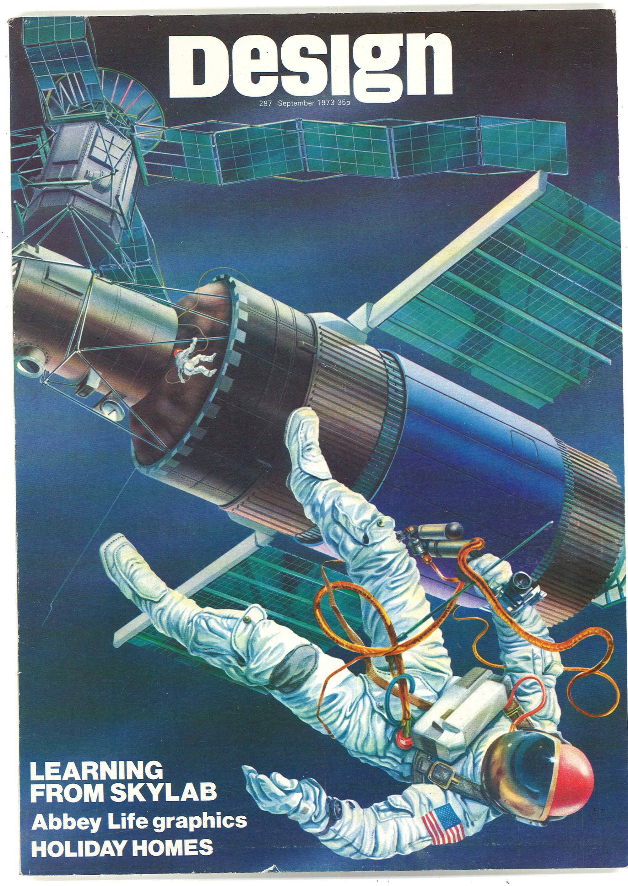 Design 297 Sept 1973 Arts Illustration Graphics Cover Skylab Impression ...