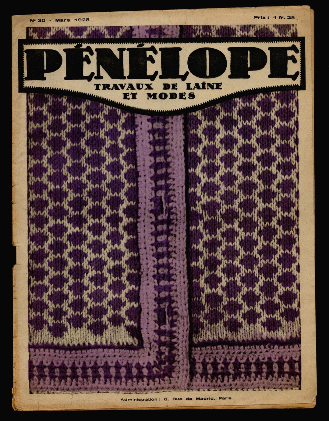 Penelope Wool Work No 30 March 1928 Feminine Original Vintage Fashion ...