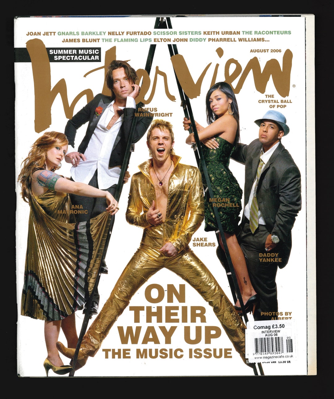 Interview US Aug 2006 Music Issue Rufus Wainwright Jake Shears New Anna ...