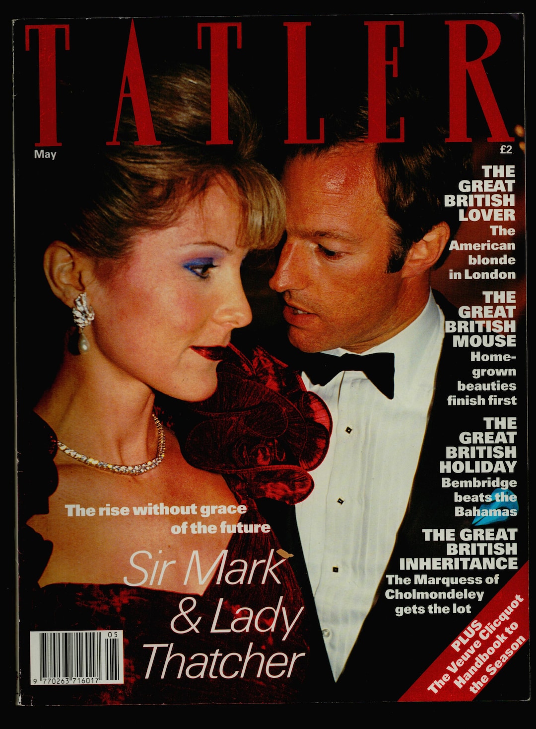 Tatler May 1991 British Original Vintage Fashion Magazine Cover: Mark ...