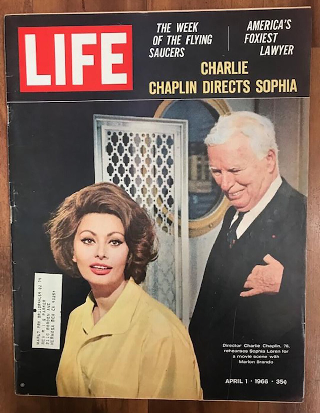 Life US Vol 60 No 13 April 1 1966 American Original Vintage Weekly Magazine Sophia Loren Charlie ...