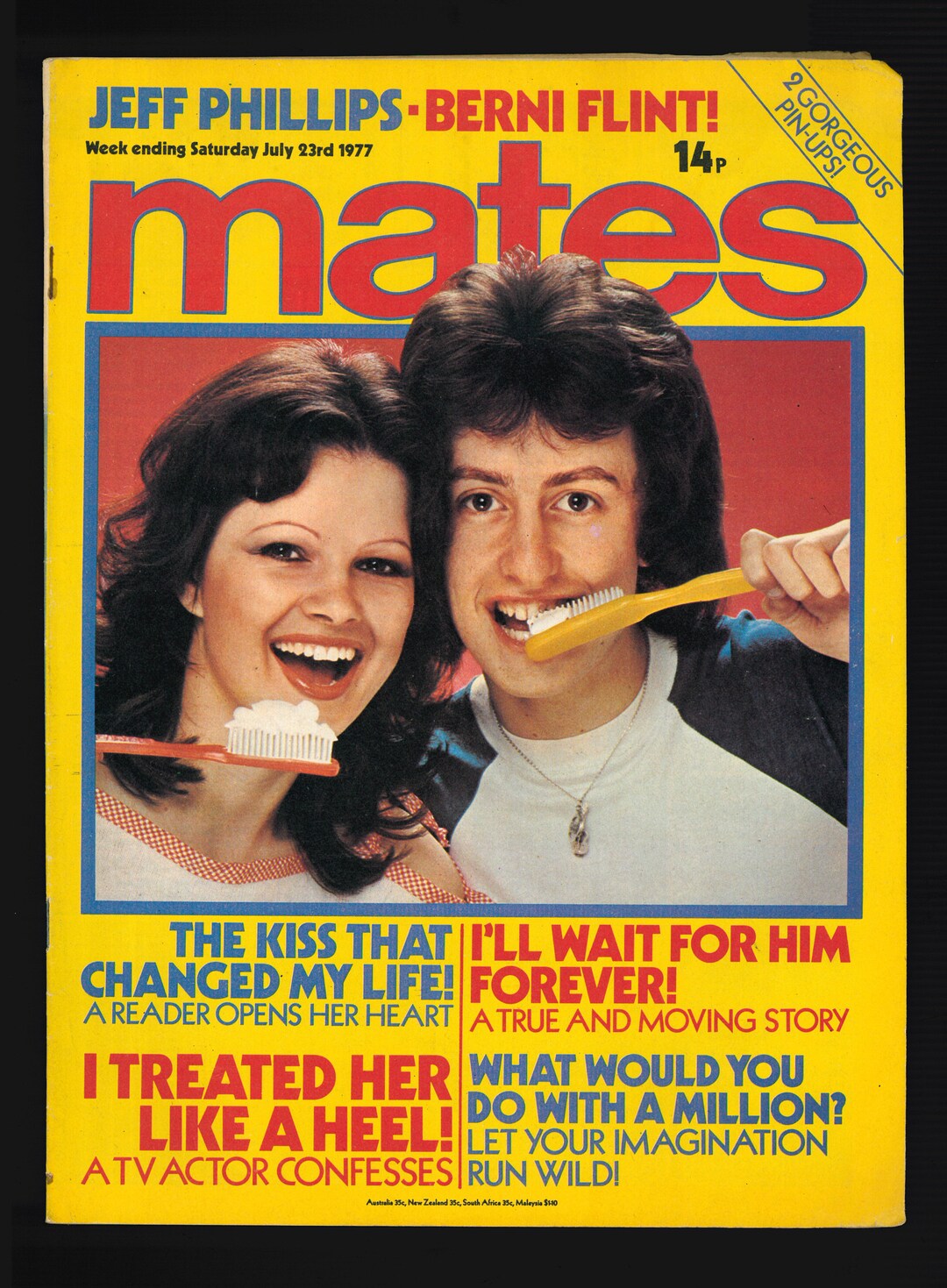 Mates July 23 1977 Original Vintage Teen Magazine Jeff Phillips Berlin ...