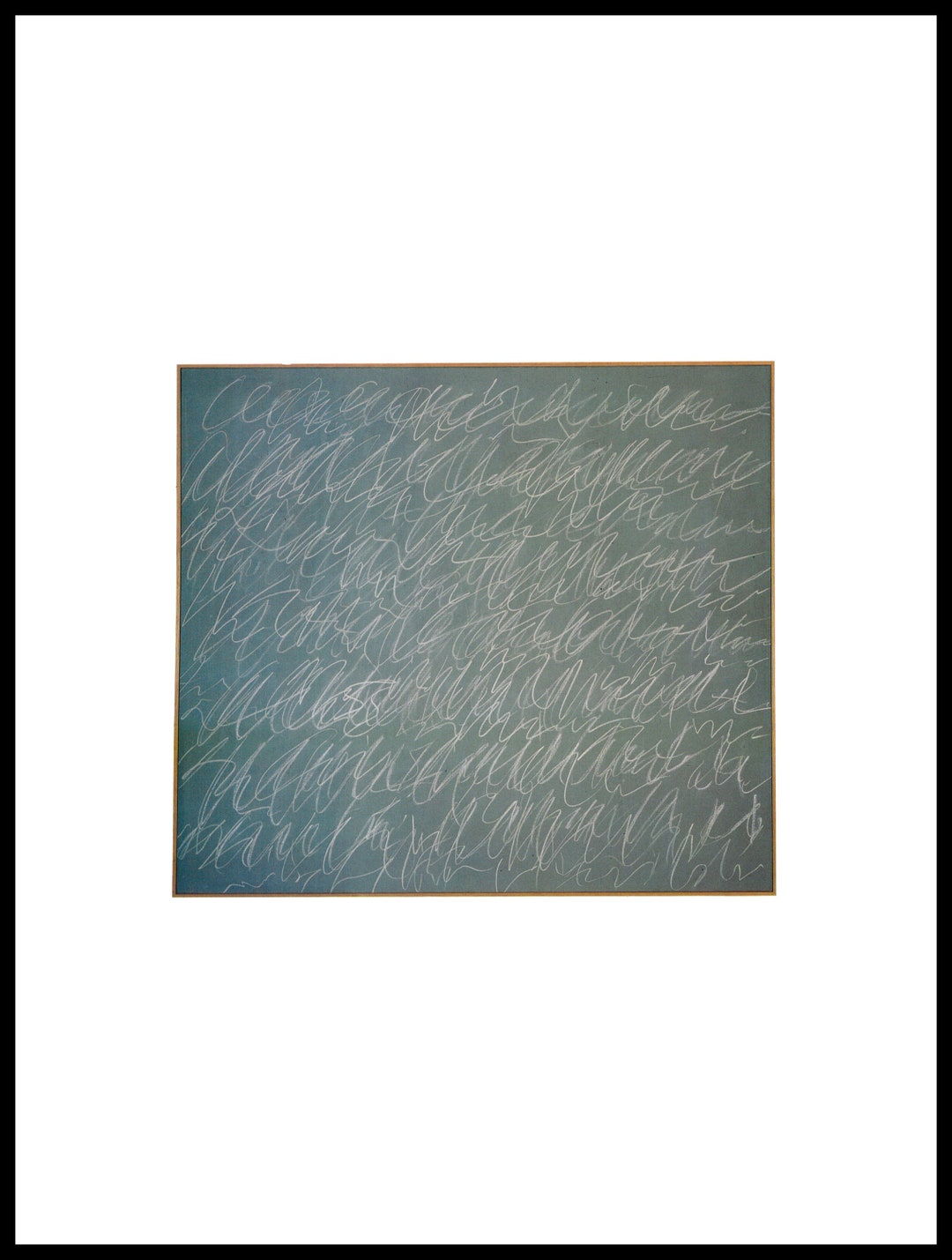 Untitiled marzona 1968 by Cy Twombly Original Tear Sheet Window Mounted ...