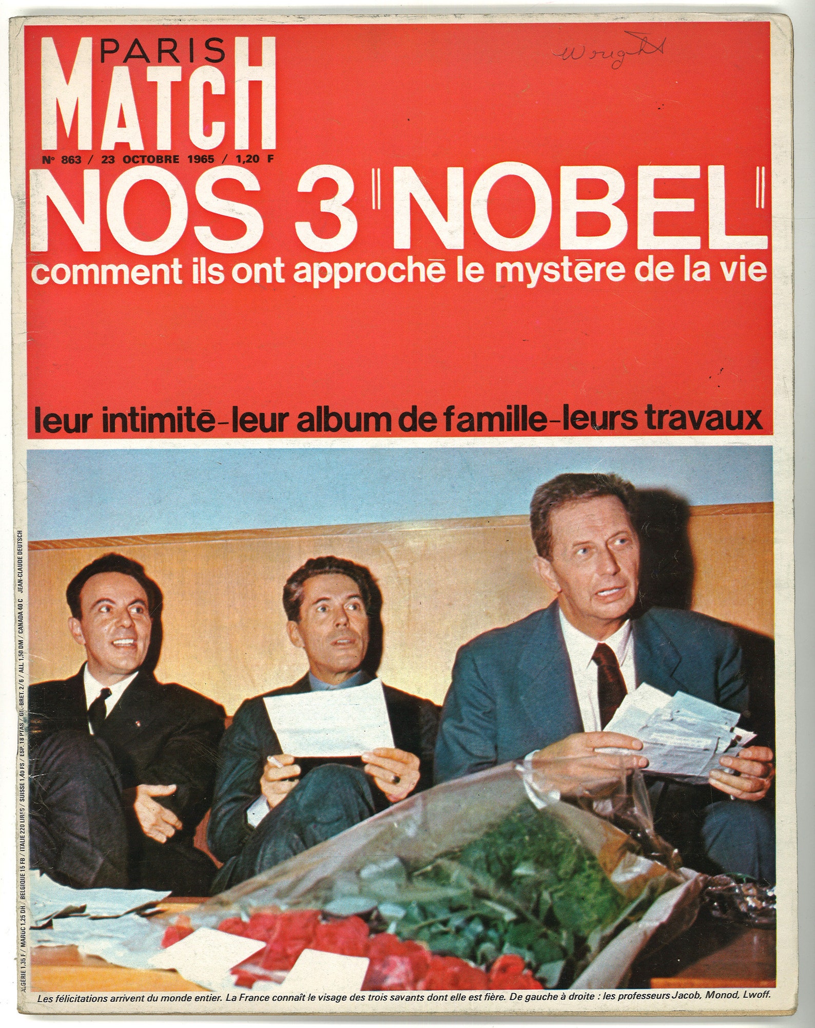 Paris Match No 863 Oct 23 1965 Original Vintage Foreign French - Etsy