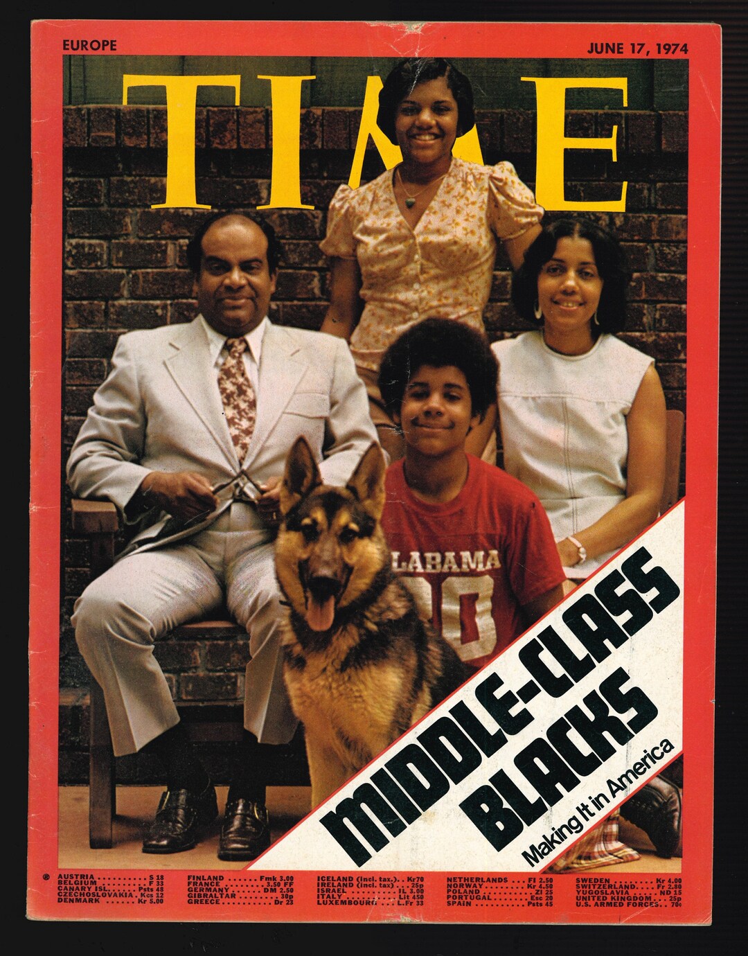 TIME JUNE 17 1974 Vintage Magazine Middle Class Blacks 50th - Etsy