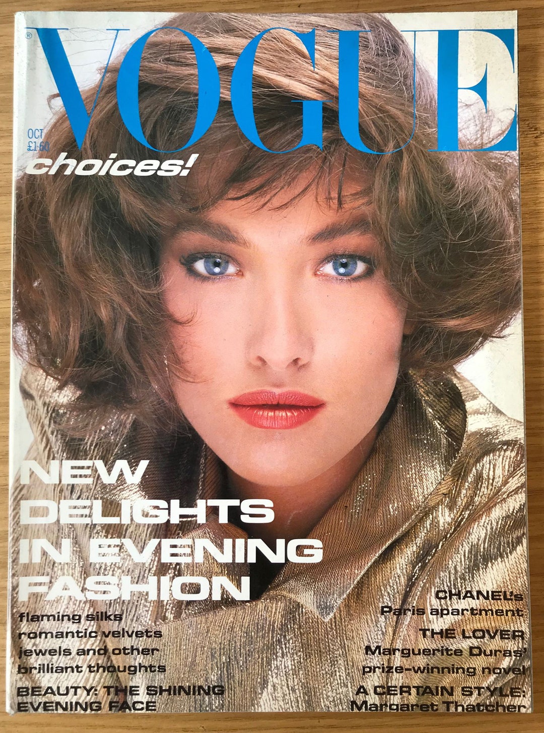 Vogue UK Oct 1985 British Original Vintage Fashion Magazine Cover ...