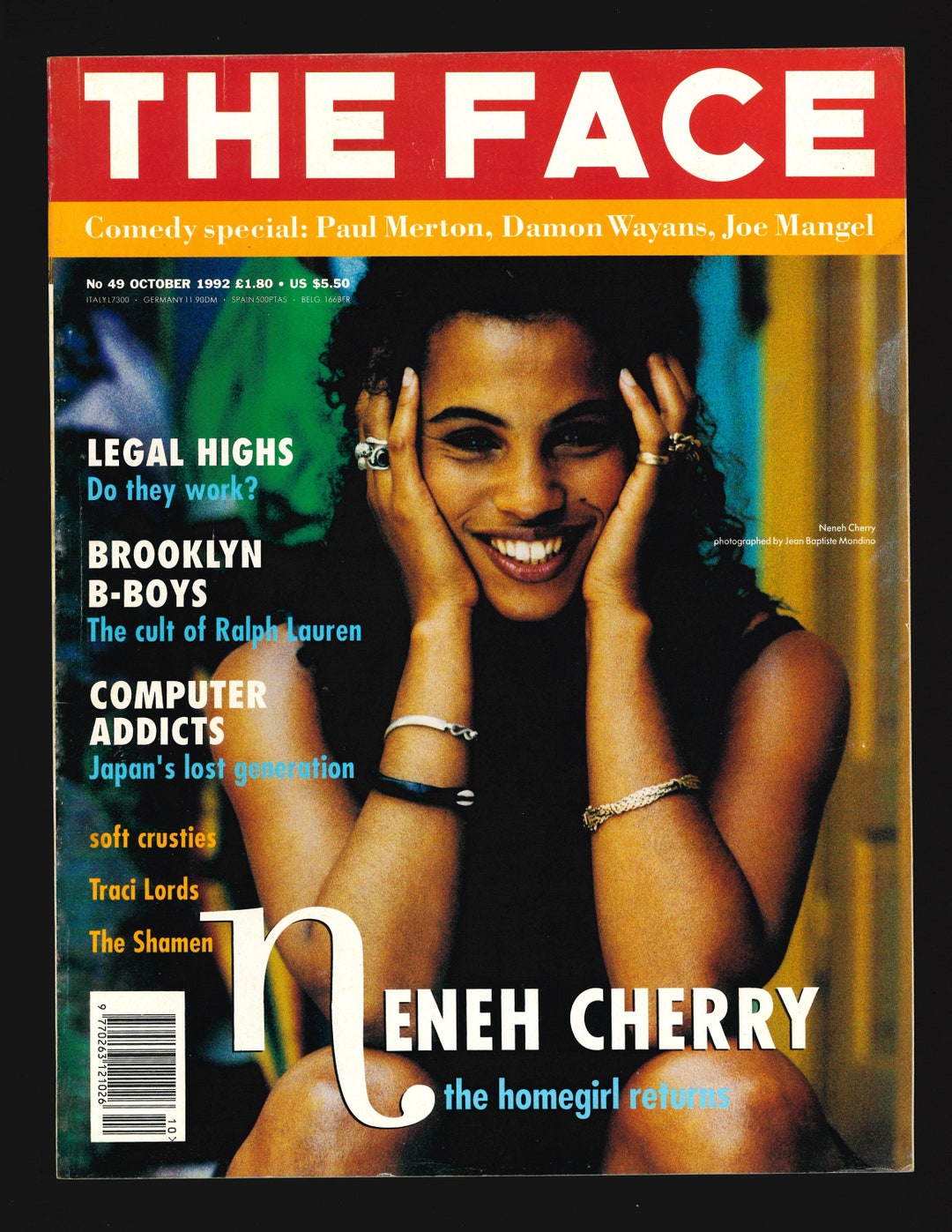 The Face No.49 Oct 1992 British Original Vintage Fashion Magazine Neneh ...