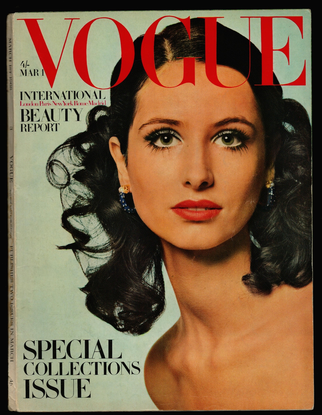 Vogue UK March 1st 1968 Vintage Fashion Magazine Cover : Annabella ...