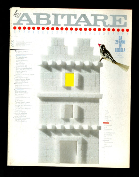 Abitare No 250 Dec 1986 Architectural Magazine - Etsy