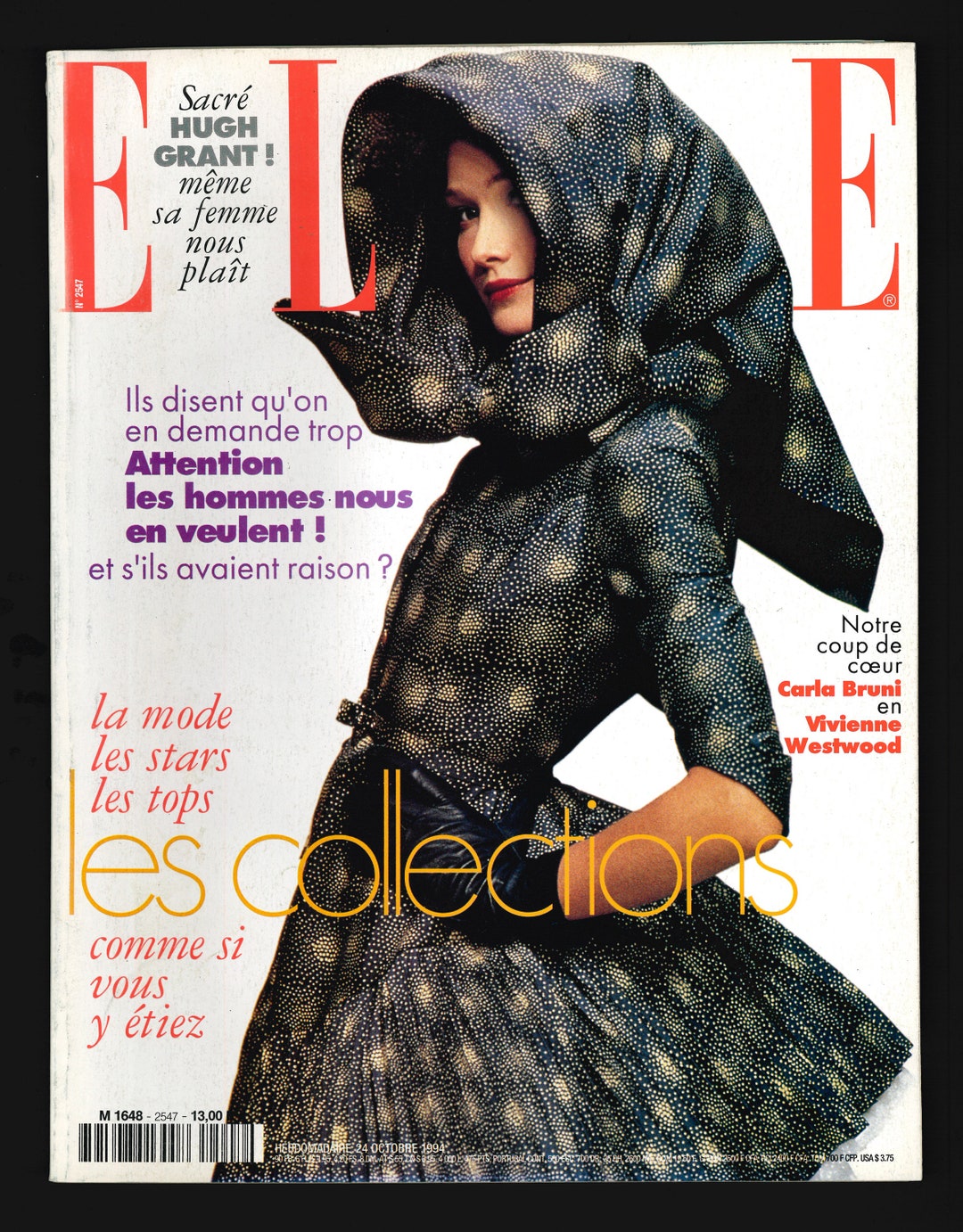 Elle Oct 24 1994 French Edition Vintage Magazine 30th - Etsy