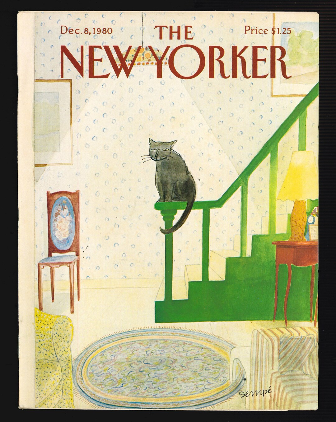 New Yorker Vintage Magazine December 8 1980 Jean Jacques Sempe - Etsy