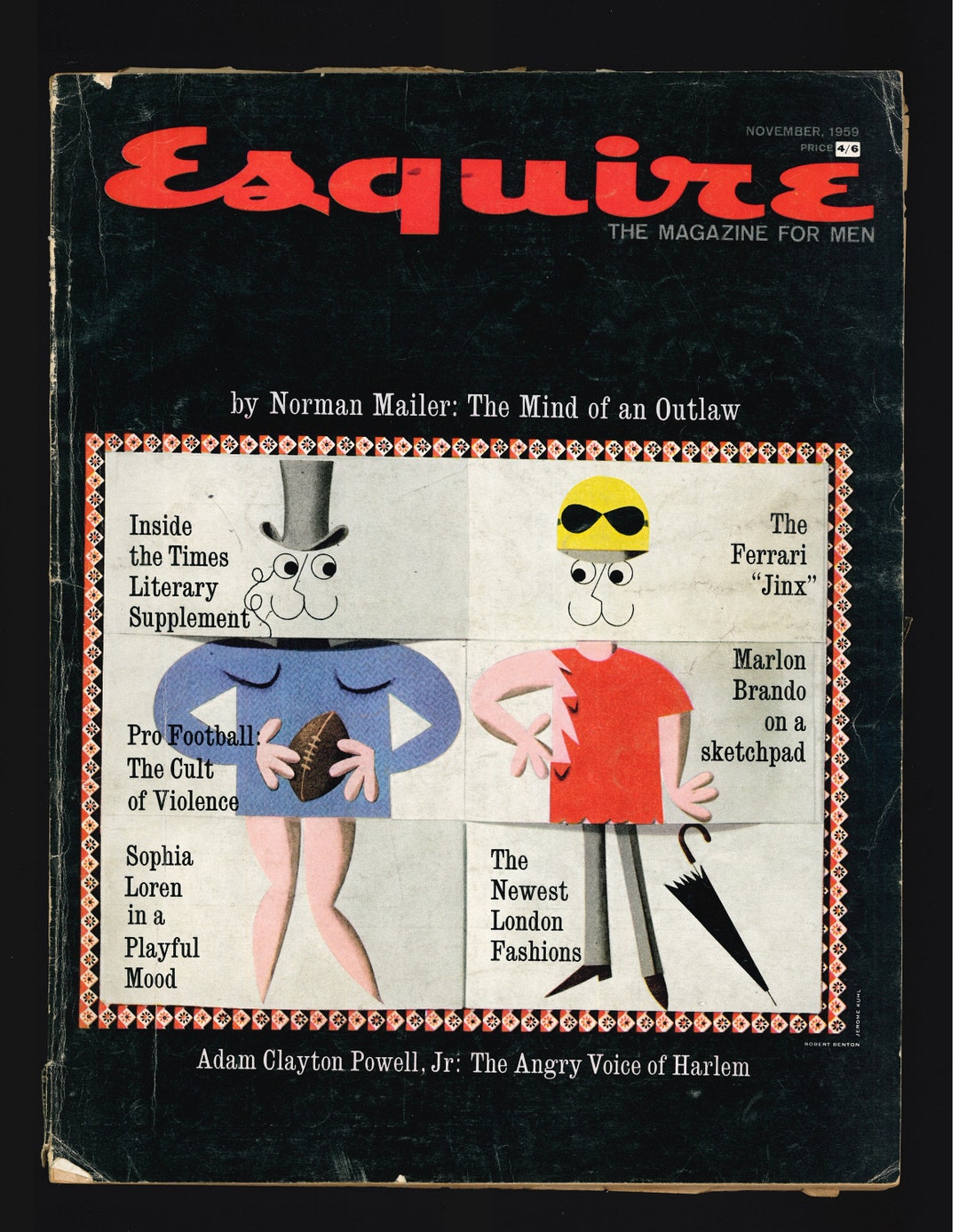 Esquire Nov 1959 Original Vintage Magazine Norman Mailer - Etsy