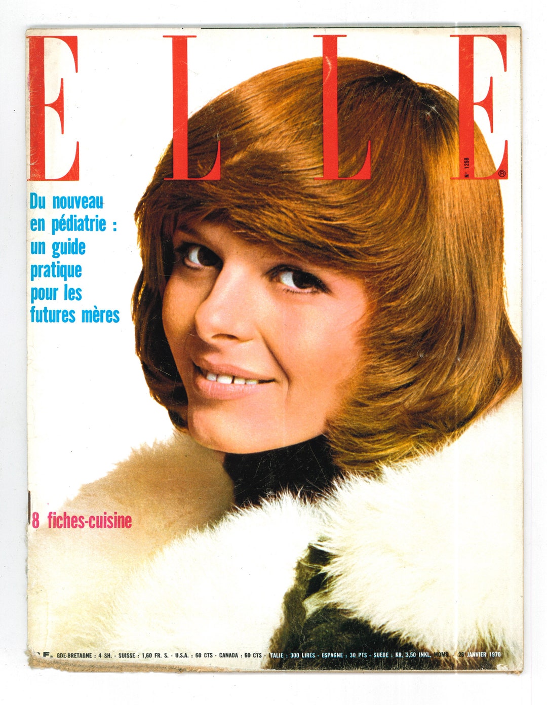 Elle Jan 26 1970 French Edition Vintage Magazine - Etsy