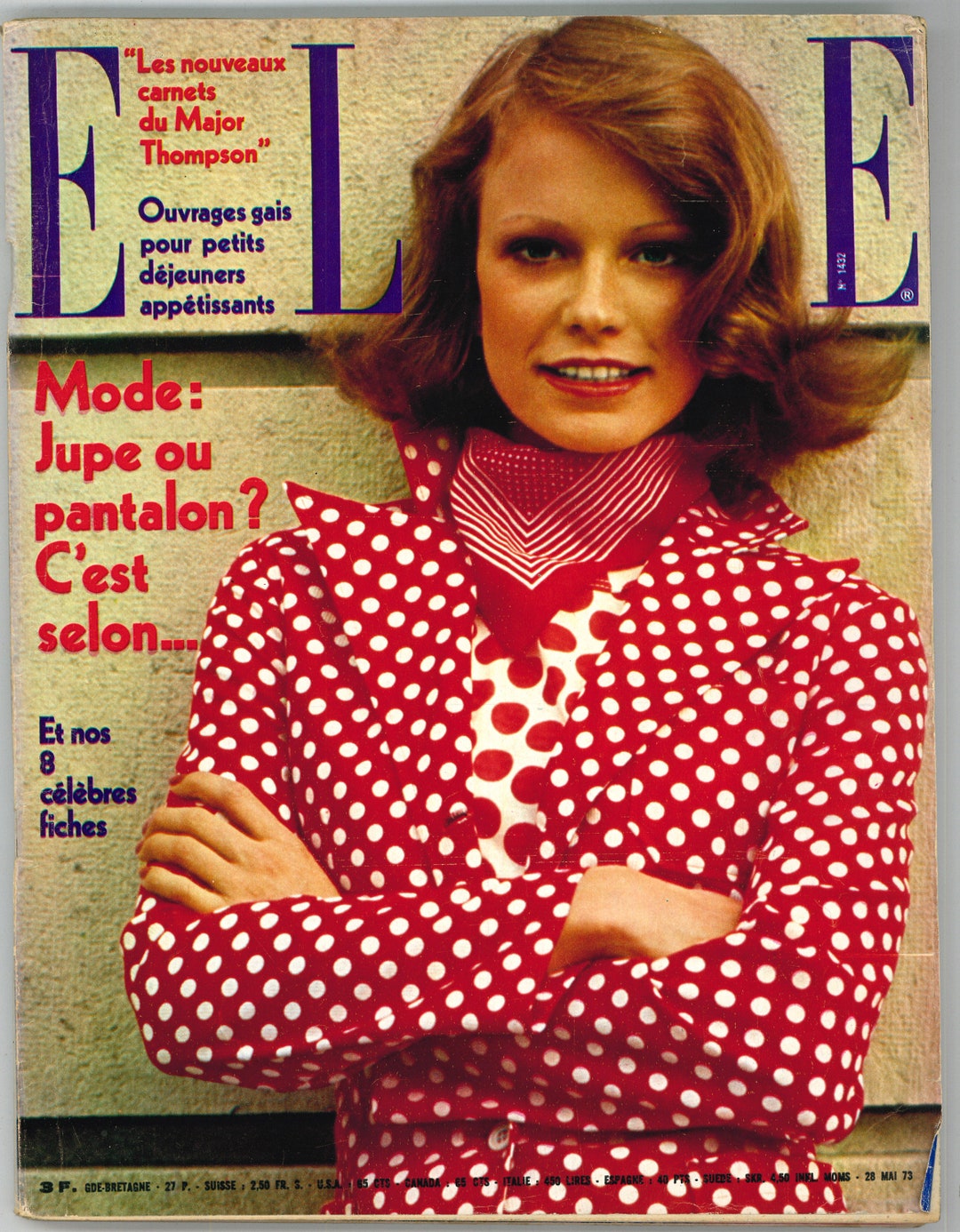 Elle May 28 1973 French Edition Vintage Magazine - Etsy