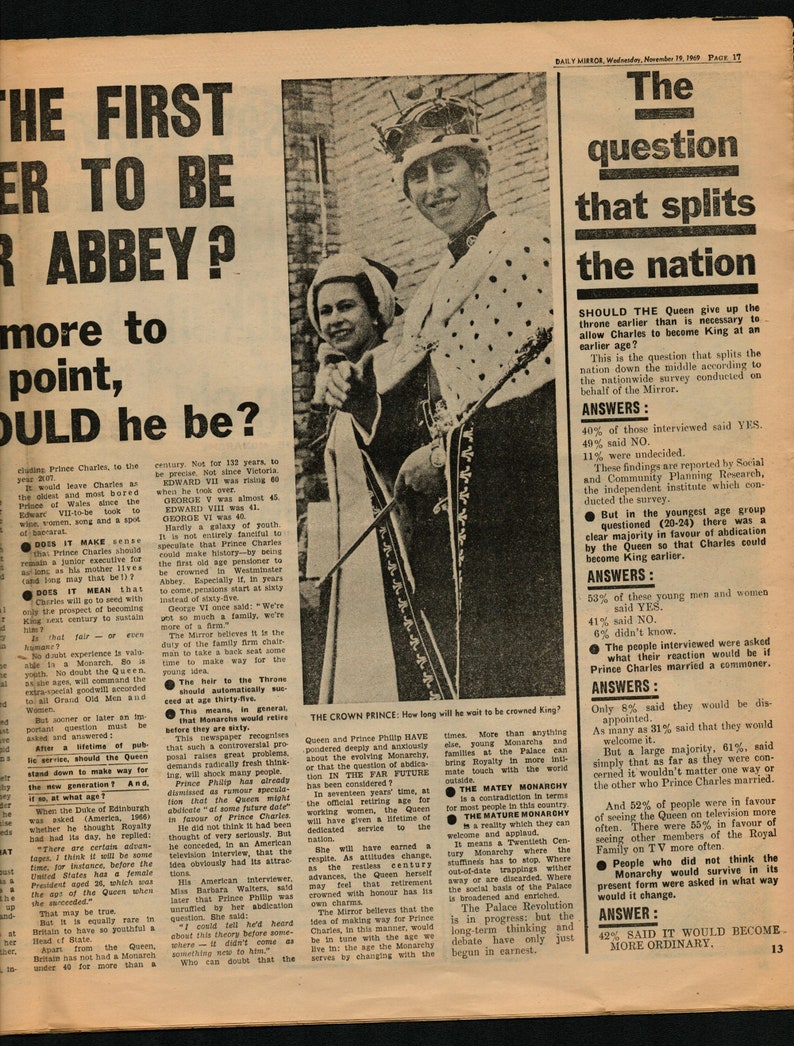 Daily Sketch July 2 1969 Original Rare Vintage Newspaper Souvenir ...