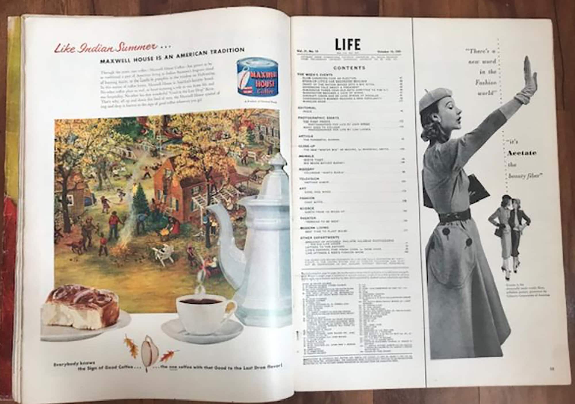 Life US vol 31 no 16 Oct 15 1951 American Original Vintage | Etsy