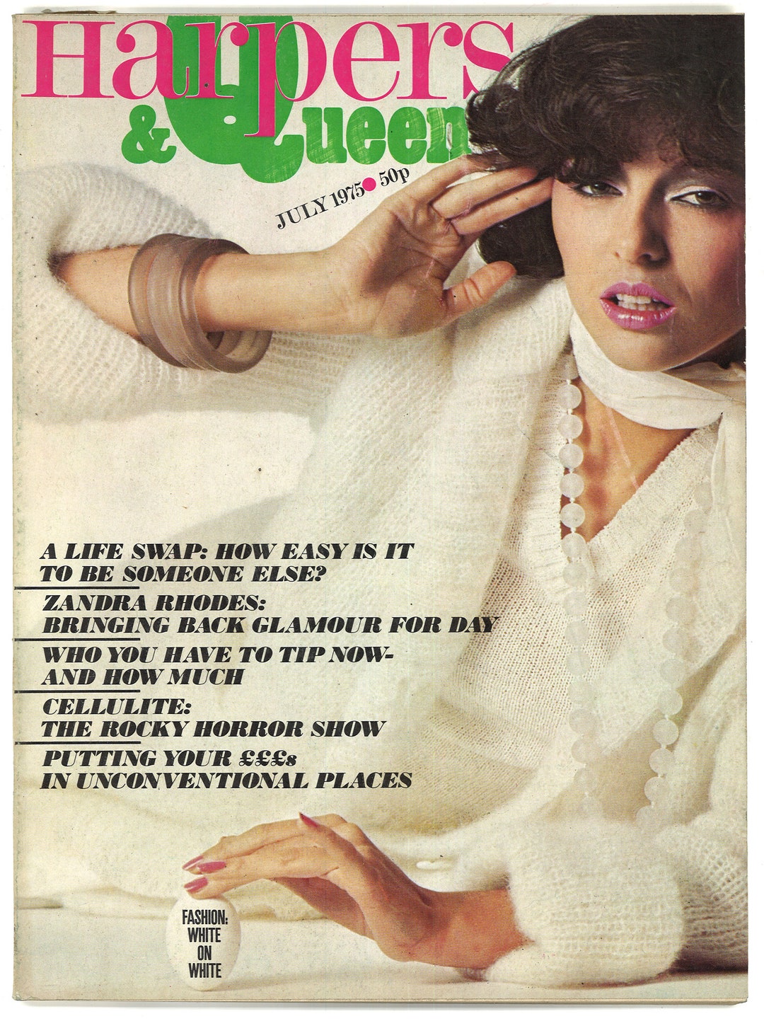 Harpers & Queen UK July 1975 British Original Vintage Fashion Magazine ...