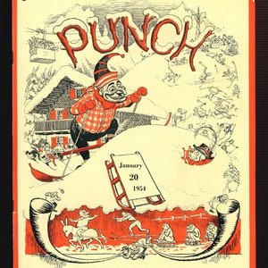 70th Birthday Punch 1954 Bundle of X 55 Copies Vintage Original Satire ...