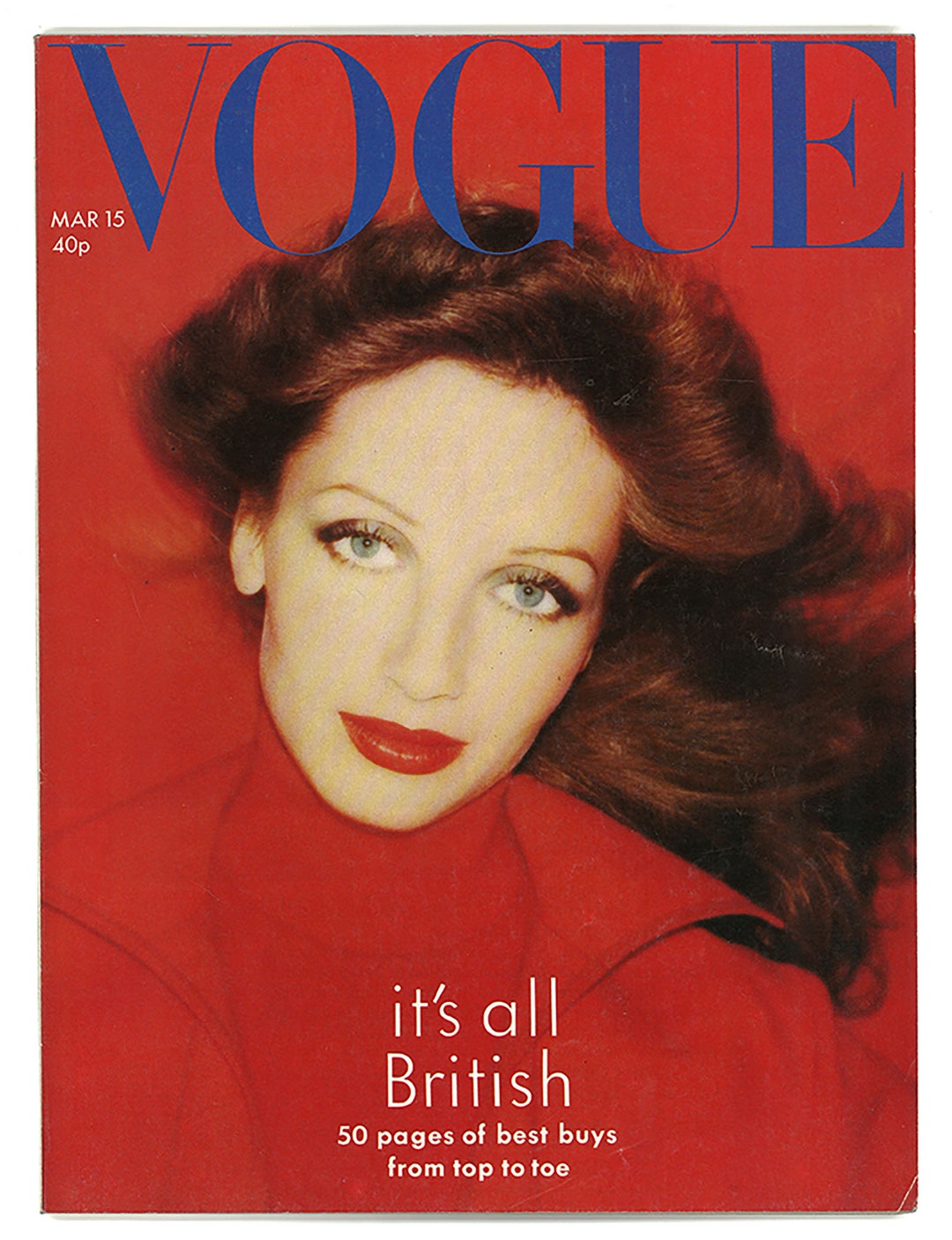 Vogue UK March 15 1975 British Original Vintage Fashion Magazine Gift ...