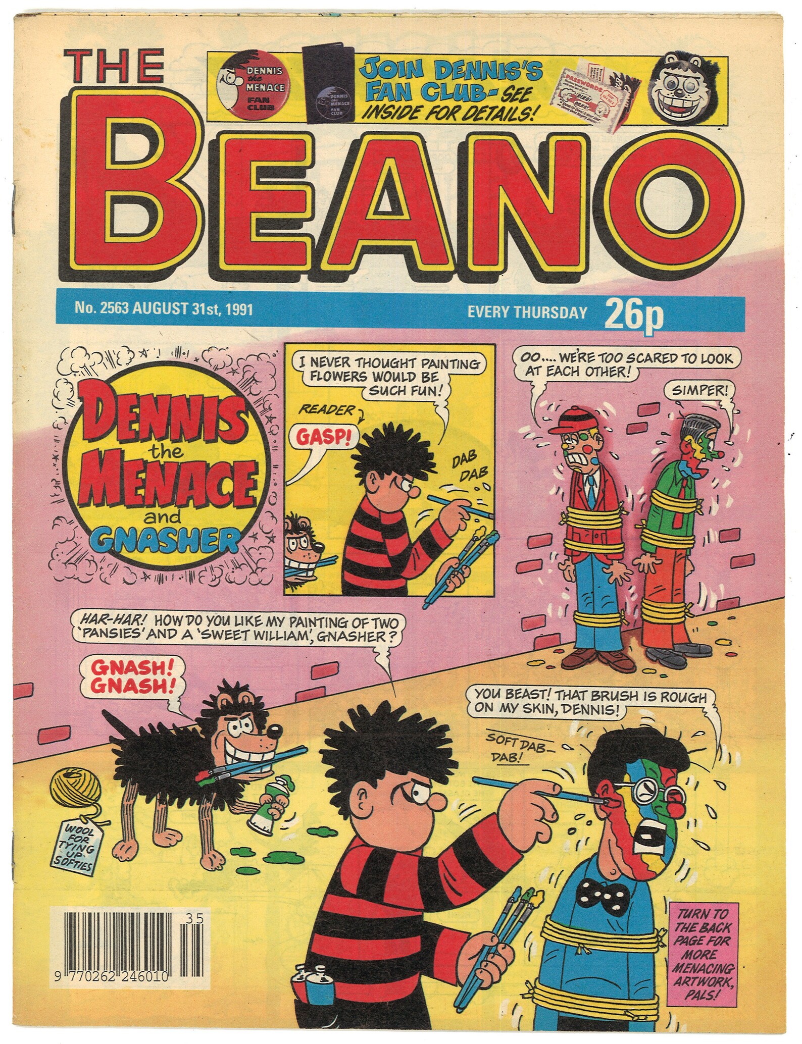 Beano no 2563 Aug 31 1991 UK Original British Vintage Comics | Etsy