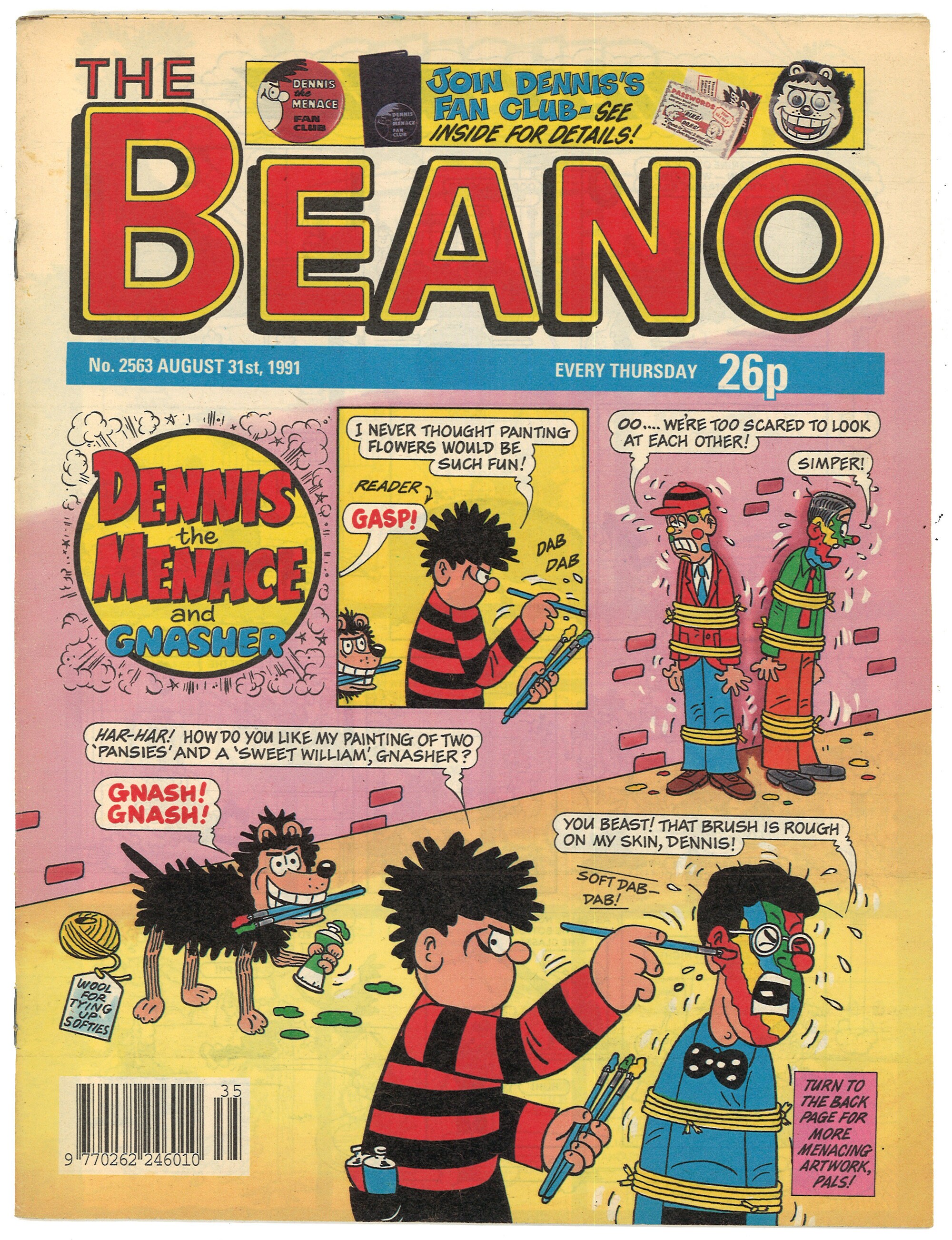Beano No 2563 Aug 31 1991 UK Original British Vintage Comics - Etsy UK