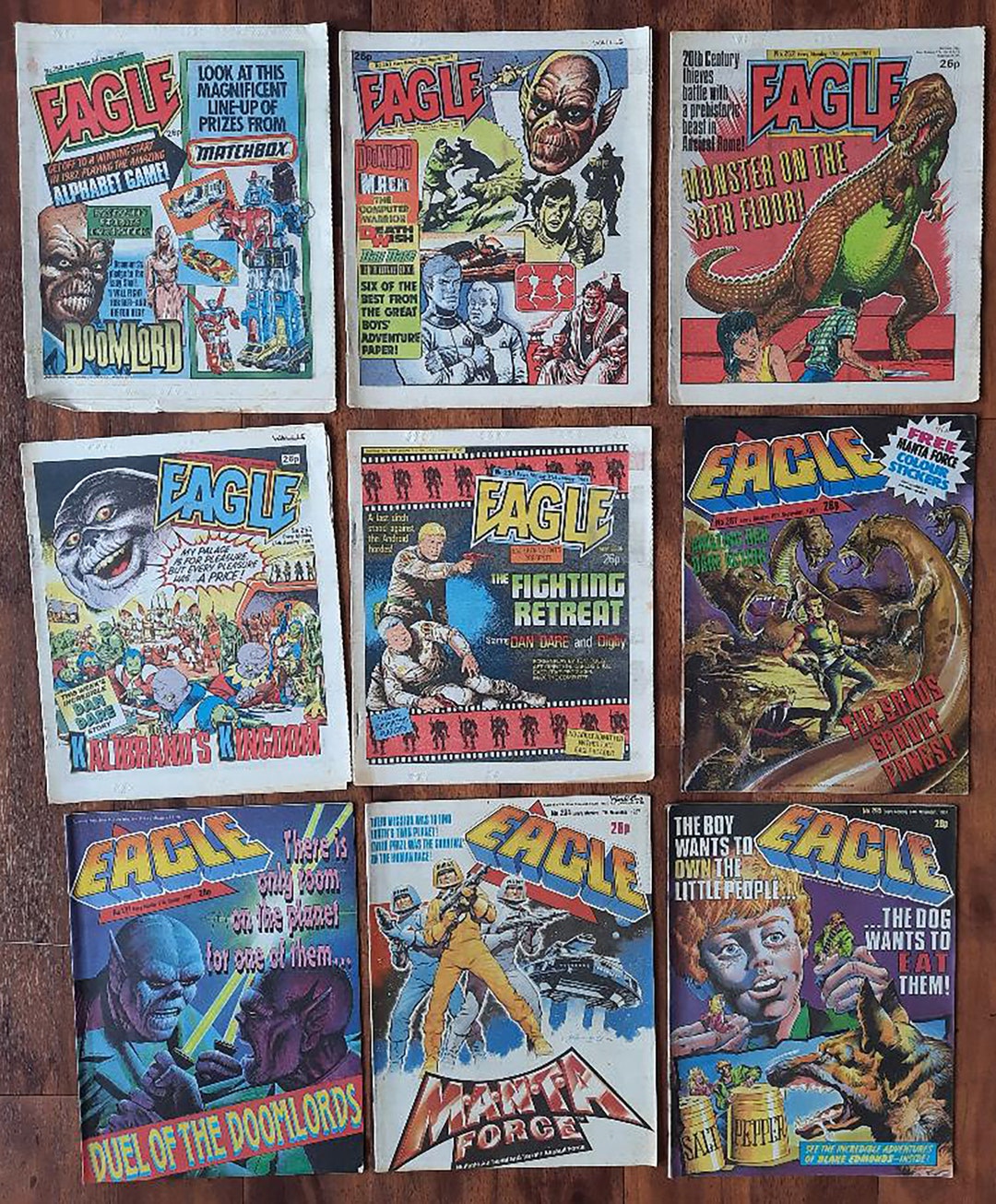 Eagle British Children's Comics Periodical Lot X 14 Issues 1987 Doom ...
