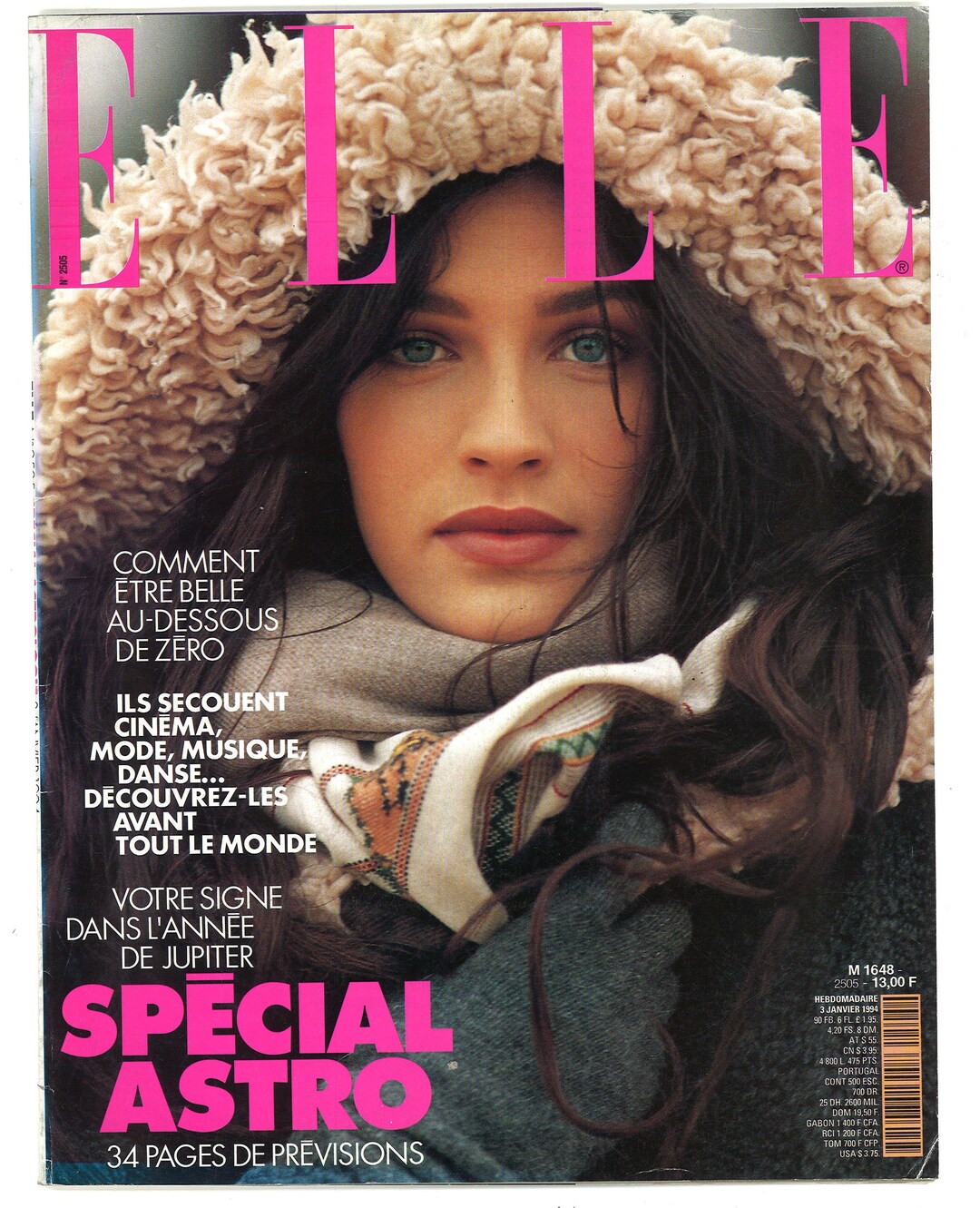 Elle French No 2505 Jan 3 1994 Original Vintage Fashion Magazine Gift ...