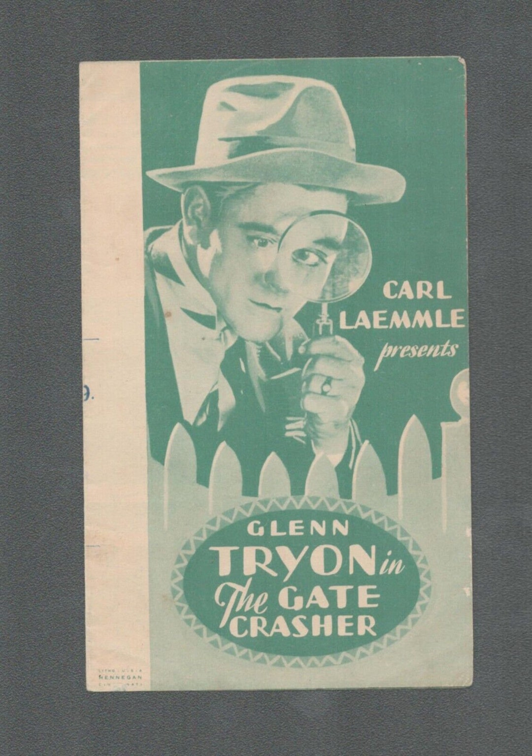 Gate Crasher 1928 Original Cinema Herald Glenn Tryon Patsy - Etsy UK
